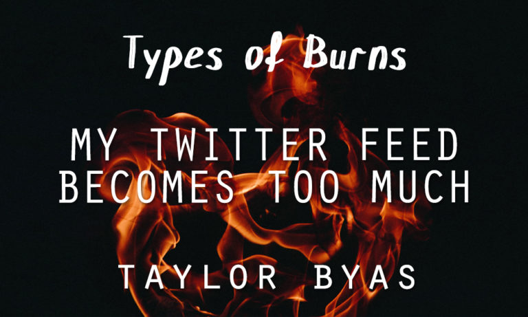 Types of Burns: My Twitter Feed Becomes Too Much by Taylor Byas ...